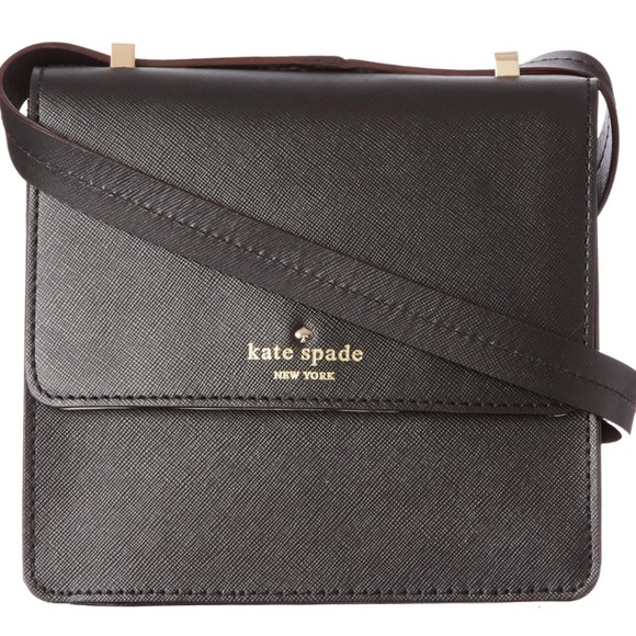 kate spade | Bags | Kate Spade Ny Nico Black Leather Crossbody Dust Bag ...